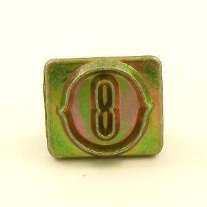 SALE 19mm Decorative Letter O Embossing Stamp - artisanleather.co.uk