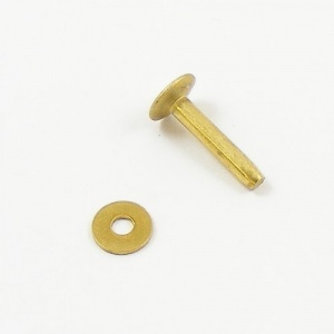 10 Gauge Small Ivan Brand Brass Rivets 10pk artisanleather