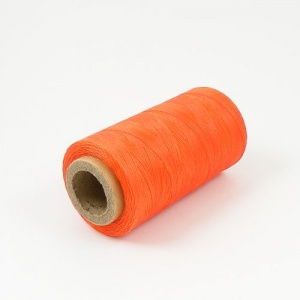 0.8mm Waxed & Braided Thread Orange 300M - artisanleather.co.uk