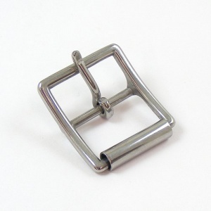 32mm Stainless Steel Whole Roller Buckle - artisanleather.co.uk