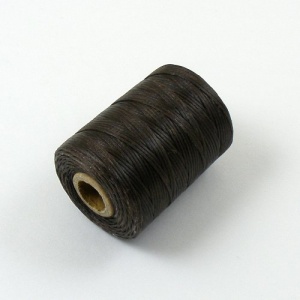 1mm Waxed & Braided Thread Dark Brown 100m - artisanleather.co.uk
