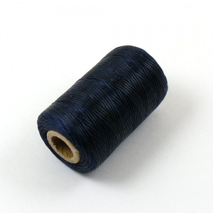 0.6mm Waxed & Braided Polyester Thread Dark Blue 100M - artisanleather ...