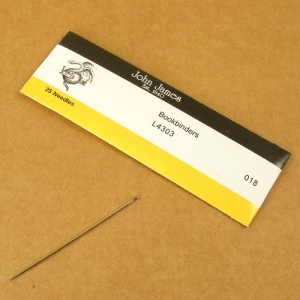 Bookbinders Needles Size 018 John James 25Pk - artisanleather.co.uk
