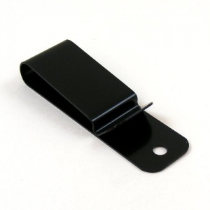 Belt Holster Spring Clip - Black - Slim - artisanleather.co.uk