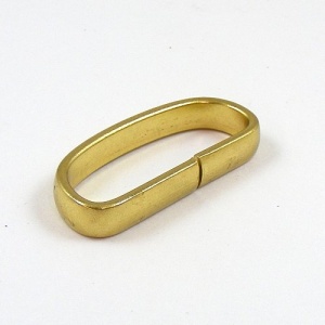 Brass Belt Loop - Strip Formed - 38mm - artisanleather.co.uk