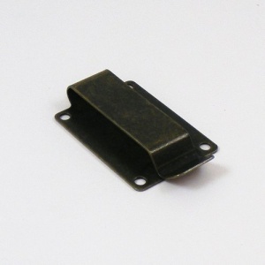 Belt Holster Spring Clip - Antiqued Brass Effect - Wide Backing ...