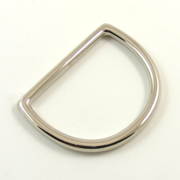 50mm Nickel Silver D Ring - artisanleather.co.uk