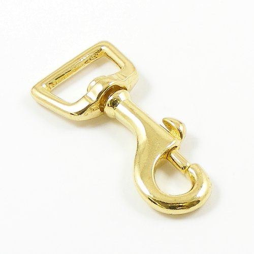 19mm Lightweight Brass Trigger Clip Square Eye - artisanleather.co.uk