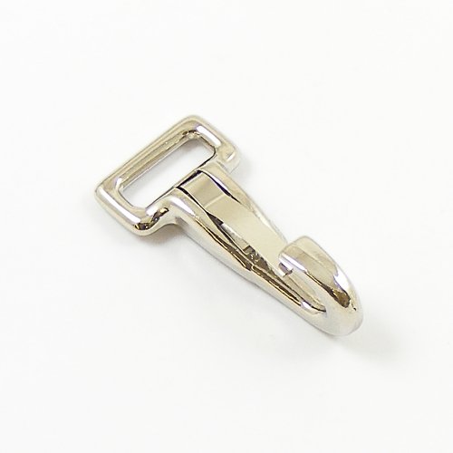 Mini Snap Clip Nickel Plated 12mm Eye - artisanleather.co.uk