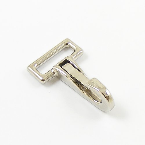 Mini Snap Clip Nickel Plated 19mm Eye - artisanleather.co.uk