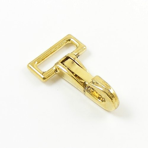 Mini Snap Clip Brass Plated 19mm Eye - artisanleather.co.uk