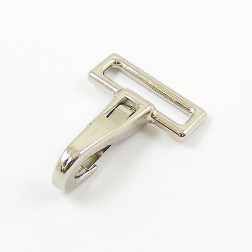 Mini Snap Clip Nickel Plated 25mm Eye - artisanleather.co.uk