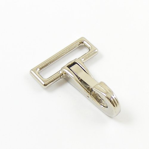 Mini Snap Clip Nickel Plated 25mm Eye - artisanleather.co.uk