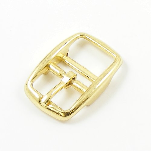 Cavesson Double Bar Buckle Brass Plated 19mm - artisanleather.co.uk