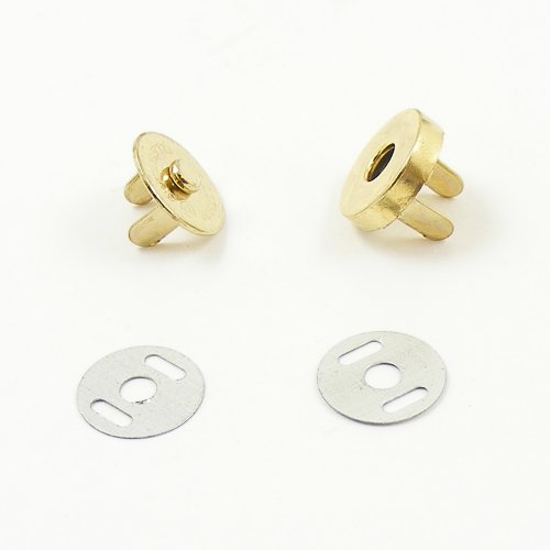 Magnetic Handbag Poppers Small Gold 5pk - artisanleather.co.uk
