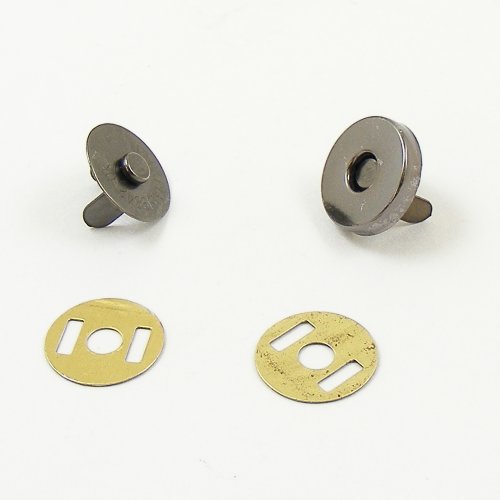 Magnetic Handbag Poppers Small Black 5pk - artisanleather.co.uk