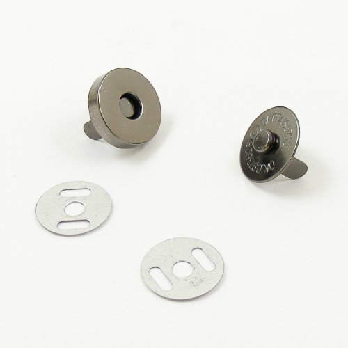 Magnetic Handbag Poppers Large Black 5pk - artisanleather.co.uk