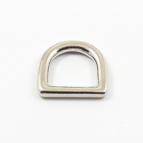 12mm 1/2" Nickel Silver Deep D Ring - artisanleather.co.uk