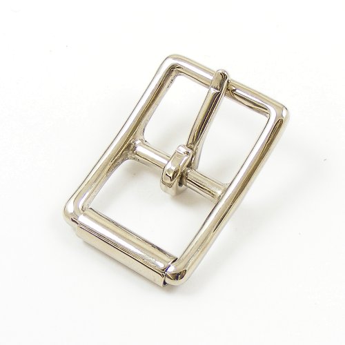 25mm CAST BRASS Nickel Plated Whole Roller Buckle - artisanleather.co.uk
