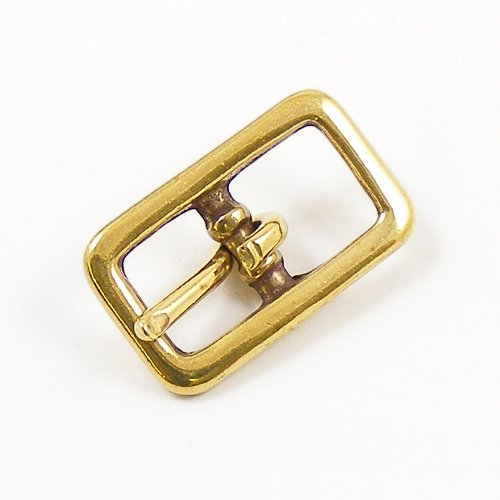 12mm Cast Brass Whole Halter Buckle - artisanleather.co.uk