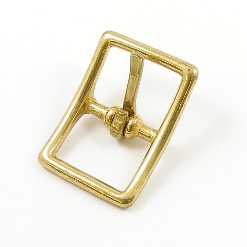 25mm Cast Brass Whole Halter Buckle - artisanleather.co.uk