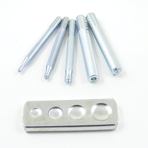 Multi-size Snap Setter Press Stud Fitting Tool - artisanleather.co.uk