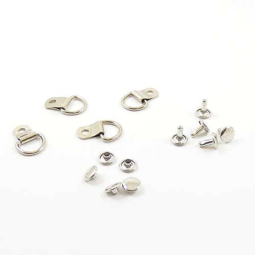 D Rings for Walking Boots Large - 12mm - artisanleather.co.uk