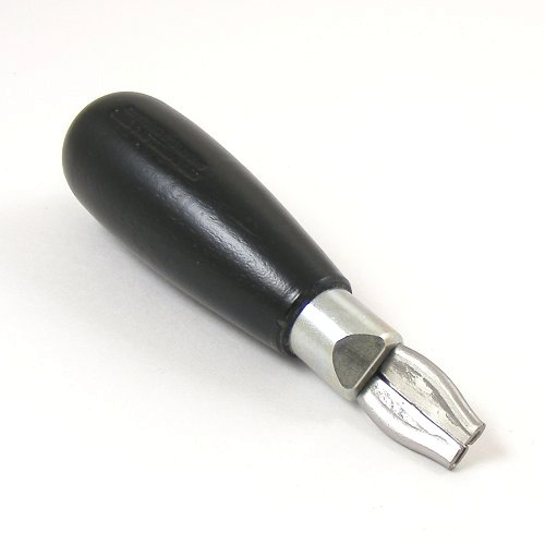 Barnsley Clicker Knife - Black Handle - artisanleather.co.uk