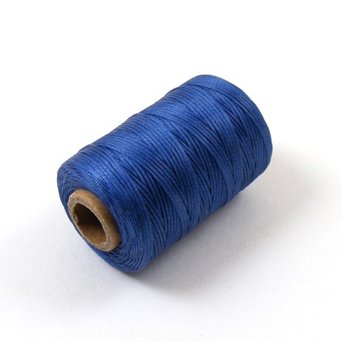 0.8mm Waxed & Braided Thread Denim Blue 100m - artisanleather.co.uk