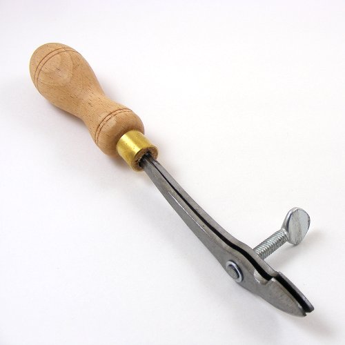 English Adjustable Screw Creasing Iron - LEFT Handed - artisanleather.co.uk