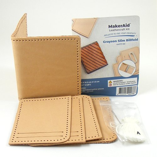 Maker Aid Grayson Slim Billfold Wallet Kit - artisanleather.co.uk