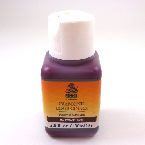 HALF PRICE Fenice Diamond Edge Color MAHOGANY 100ml - artisanleather.co.uk