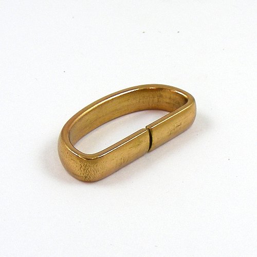 Brass Belt Loop - Strip Formed - 32mm - artisanleather.co.uk