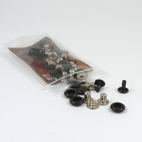 10mm Brown Press Studs - artisanleather.co.uk