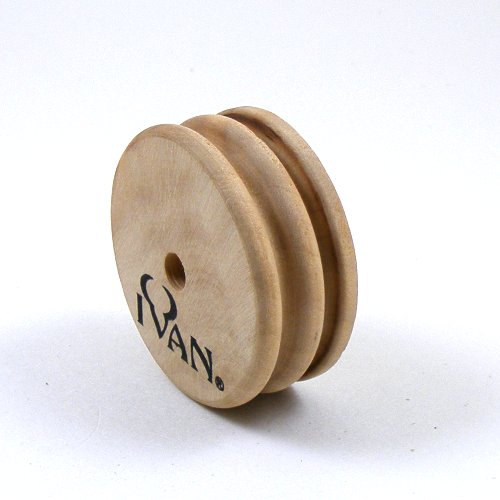 Wooden Edge Burnishing Wheel - Twin Groove - artisanleather.co.uk