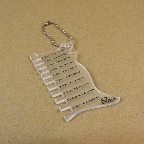 Leather Thickness Gauge - Acrylic - artisanleather.co.uk