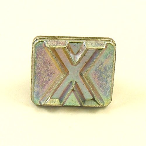 19mm Block Letter X Embossing Stamp - artisanleather.co.uk