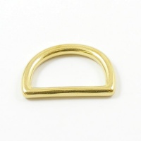 Solid Brass D Rings - artisanleather.co.uk
